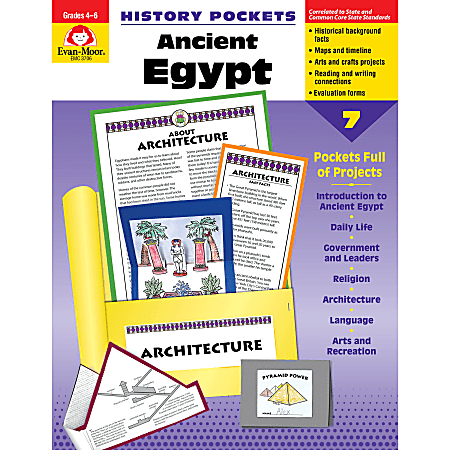 Evan Moor History Pockets Ancient Egypt Grades 4 6 - Office Depot