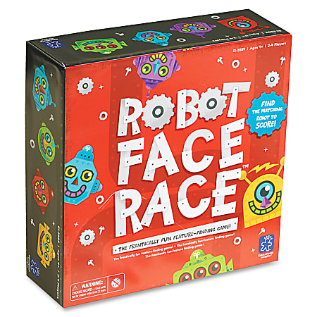 Educational Insights Robot Face Race Game Matching 2 to 4 Players 1 ...
