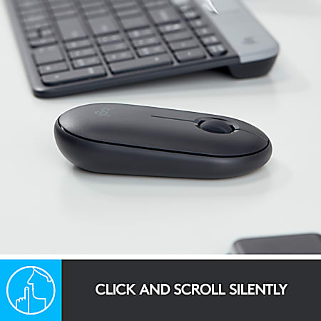 Logitech Pebble M350 Wireless Mouse with Bluetooth or 2.4 GHz Receiver ...