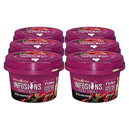 Chicken of the Sea Infusions Thai Chili Tuna 2.8 Oz Pack Of 6 Cups ...