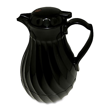 Hormel Black Swirl Insulated Plastic Carafe 40 Oz. Capacity Black ...
