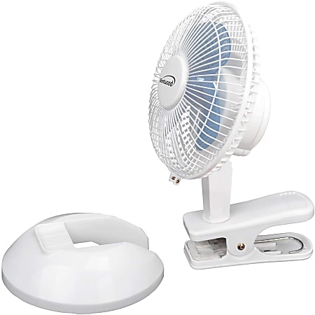 Optimus Kool Zone Mini Table Fan 12 H x 6 W x 6 D White - Office Depot
