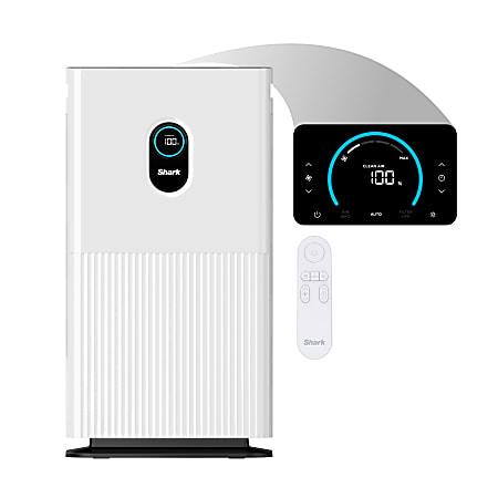 Shark HE601 6 True HEPA Air Purifier With Advanced Odor Lock 1200 Sq. Ft. Coverage White ODP Business Solutions