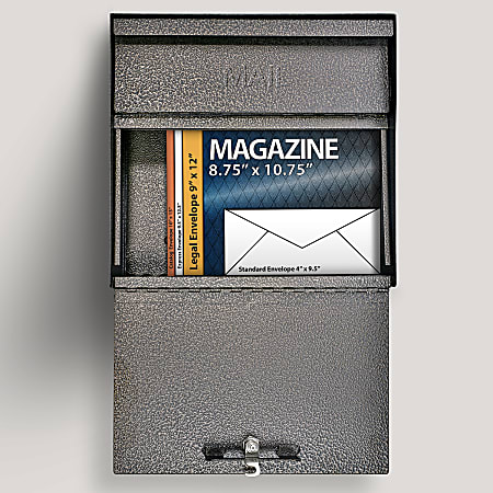 Mail Boss Metro Mail Wall Mount Locking Mailbox 14 34 H x 15 25 W x 7 ...
