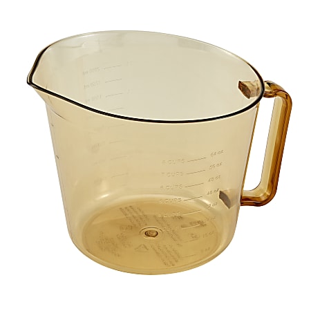 Cambro High Heat Measuring Cup 64 Oz Amber - Office Depot