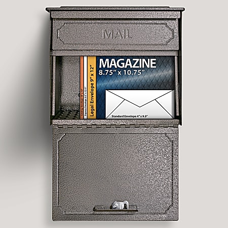 Mail Boss Townhouse Wall Mount Locking Mailbox 16 H x 15 34 W x 7 12 D ...