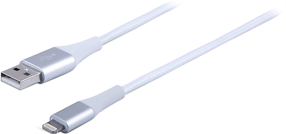 Ativa Lightning To USB Type A Cable 6 White 45402 - Office Depot