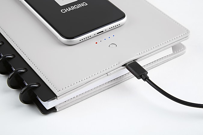 TUL WirelessWired Charging Discbound Notebook Leather Cover Letter Size ...