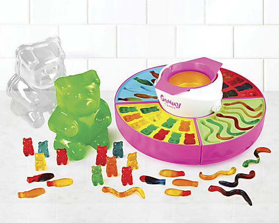 Nostalgia Electrics Electric Giant Gummy Candy Maker PinkWhite - Office ...