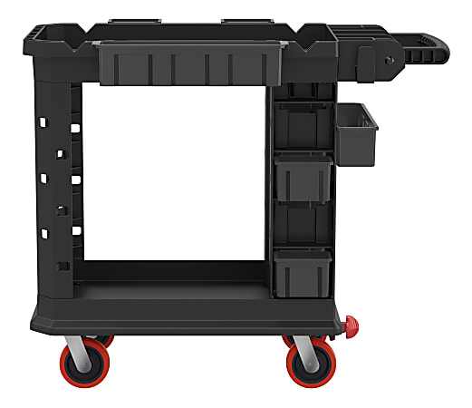 Suncast Commercial Heavy Duty Plus 2 Shelf Utility Cart 34 1316 H x 19 ...