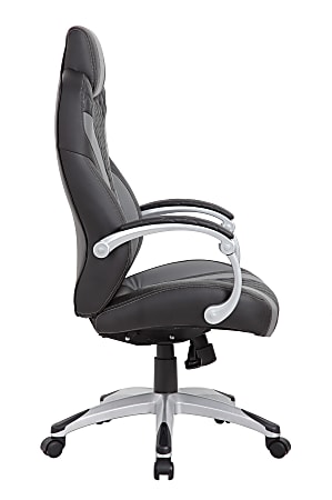 Boss Office Products Hinged Arm Ergonomic Faux Leather High Back ...
