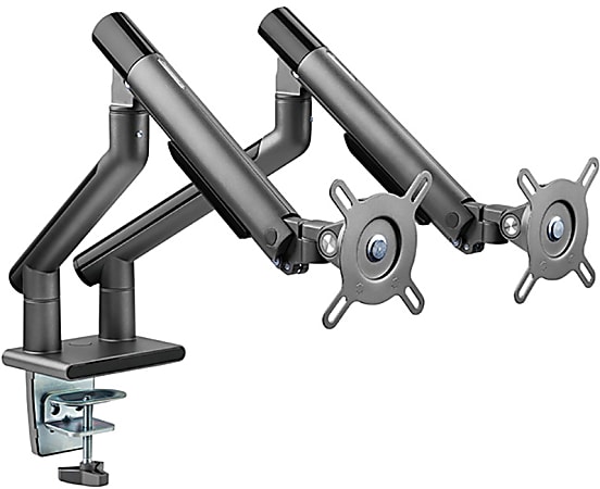 VersaDesk Balanced 32 Dual Monitor Arm Black - Office Depot