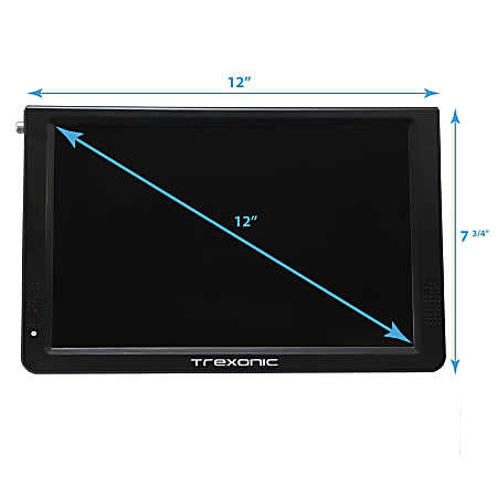 Trexonic Ultra Lightweight 12 LED 1080p Portable TV 995103850M - Office ...