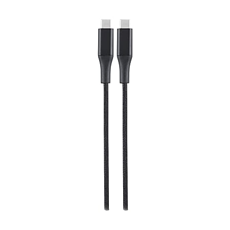 Ativa USB C Braided Charging Cable 3 Gray 45834 - Office Depot