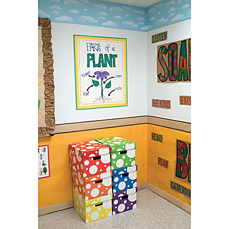 Classroom Keepers Storage Totes 11.25 H x 12.5 W x 15.875 D 6 Assorted ...