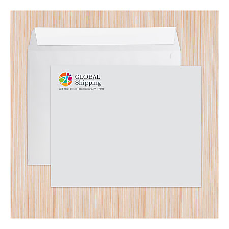 Peel Seal White Wove Open Side Catalog Mailing Envelopes Full Color ...