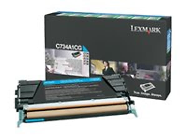 Lexmark C734A4CG Cyan Toner Cartridge - Office Depot