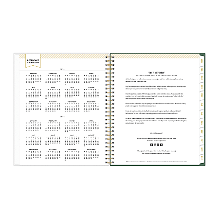 2024 Day Designer Monthly Planning Calendar 8 x 10 Bali Frosted January ...