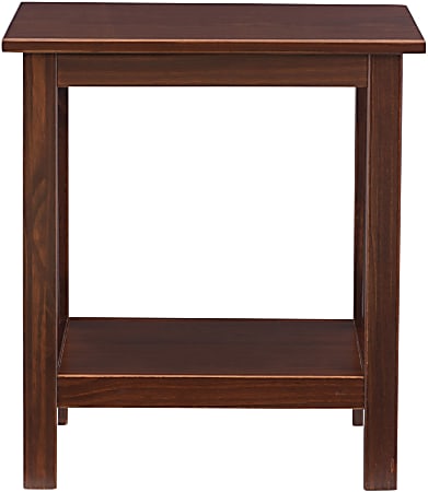 Linon Rockport End Table Antique Tobacco - Office Depot