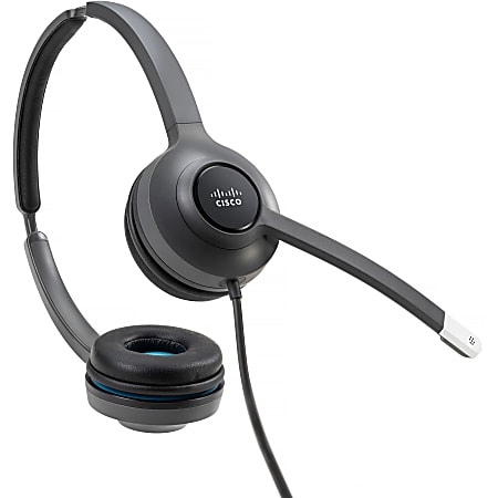 Cisco 522 Headset Stereo Mini phone 3.5mm Wired 90 Ohm 50 Hz to 18 kHz ...
