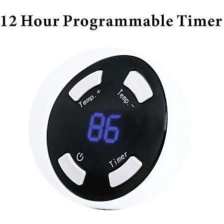 Optimus Wall Outlet Plug in Handy Heater with Thermostat Timer Ceramic ...