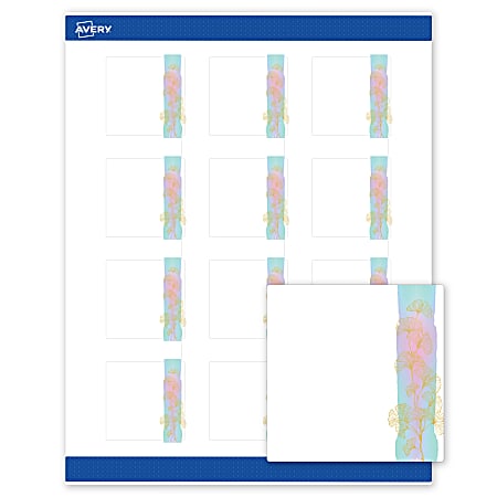 Avery Printable Labels With Sure Feed Technology S00 EVB Square 2 x 2 ...