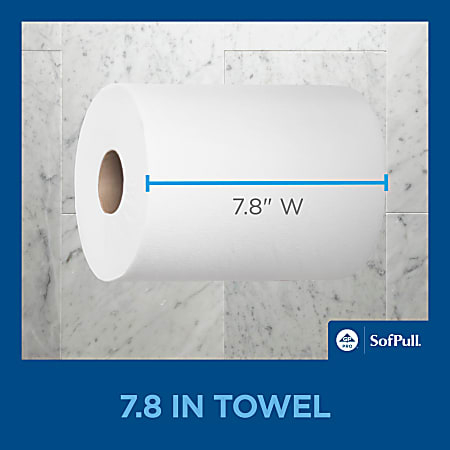 SofPull Centerpull Regular Capacity Paper Towels 1 Ply White 7.8 W x 14 ...