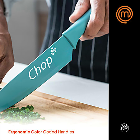 MasterChef 12 Piece Colored Knife Set With Logo Multicolor - Office Depot