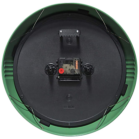 Infinity Instruments Round Retro Wall Clock 12 Green - Office Depot