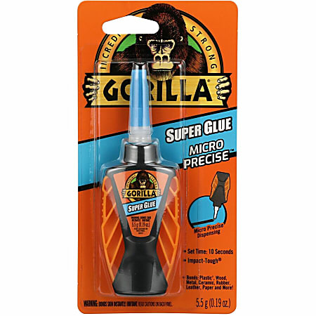 Gorilla Micro Precise Super Glue 0.19 oz Clear 1 Each - Office Depot