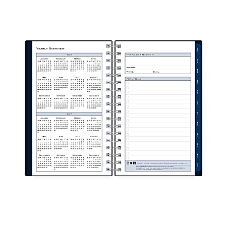 2026 Blue Sky WeeklyMonthly Pocket Planner 3 58 x 6 PassagesSolid Navy ...