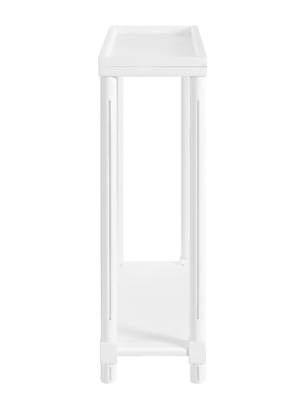 New Ridge Home Goods Harrison Narrow Side Table 24 H x 22 W x 8 D White ...