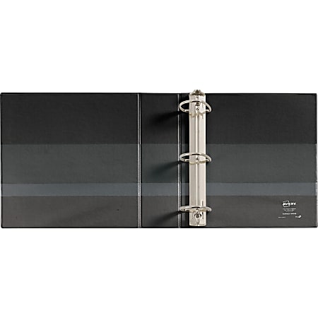 Avery Durable View Binders 3 Ring 8 12 x 11 Black Pack Of 3 - Office Depot
