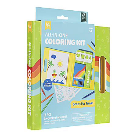 Little Yellow Bicycle All in One Coloring Kit Packed with everything ...