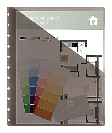 TUL Discbound Pocket Dividers Letter Size Gray Pack Of 2 - Office Depot