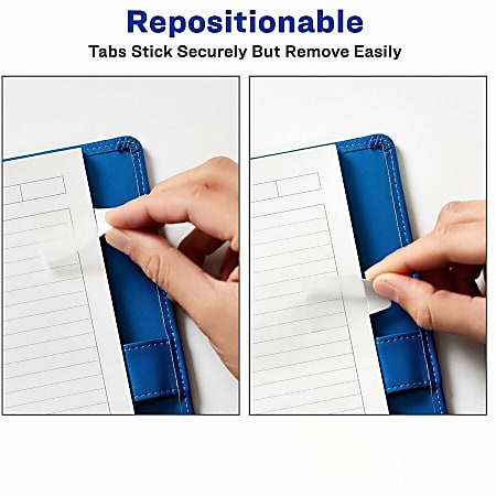 Avery Ultra Tabs Repositionable Mini Tabs 40 Tabs 10 TabsSet Clear Film ...