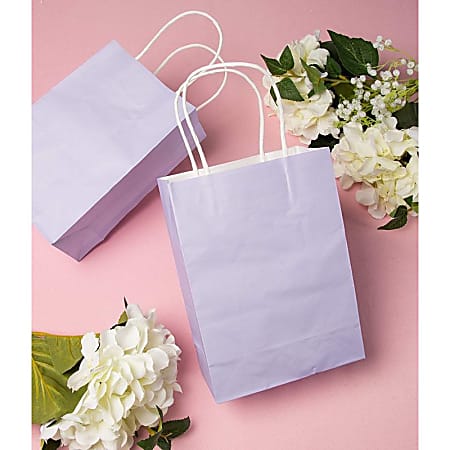 Pastel Gift Bags 25 Pack Small Paper Bags With Handles 5 Assorted ...