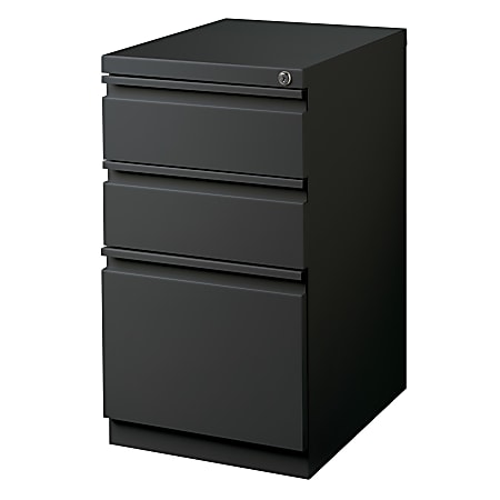 Hirsh 20 D Vertical 3 Drawer Mobile Pedestal File Cabinet Charcoal ...