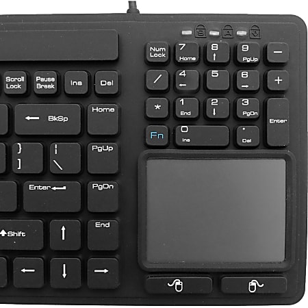 DSI Waterproof IP68 Wired Keyboard with Built in Touchpad Cable ...