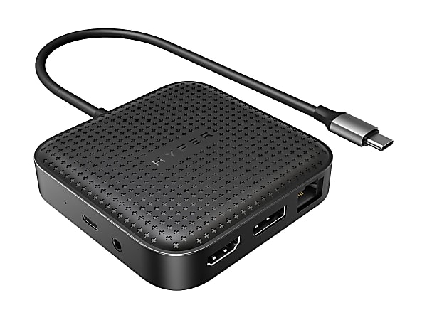 HyperDrive USB4 Mobile Dock 810 H x 3 310 W x 3 310 D Gray HD583 ...