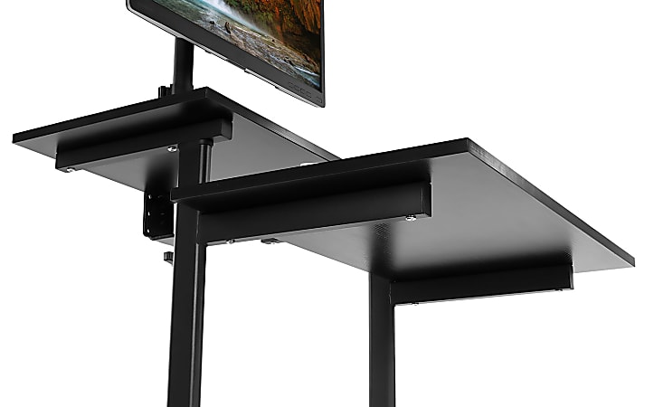 Mount It Mobile Computer Workstation With Monitor Mount 54 H x 27 12 W ...