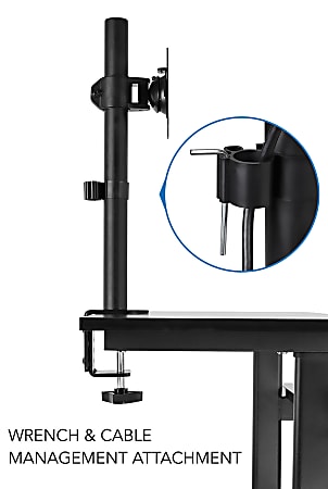 Mount It Mobile Computer Workstation With Monitor Mount 54 H x 27 12 W ...