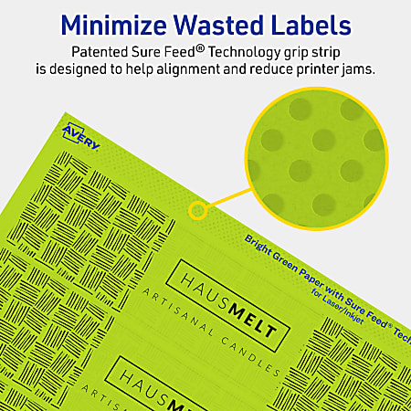 Avery Print To The Edge Labels With Sure Feed Technology 94232 BGP80 ...