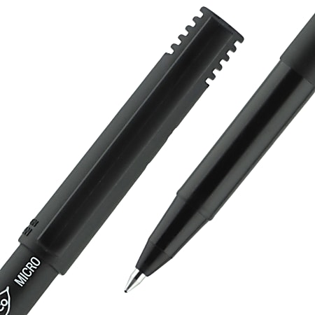uni ball Onyx Rollerball Pens Micro Point 0.5 mm Black Barrel Black Ink ...