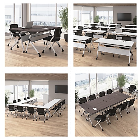 Bush Business Furniture Envision 60 W Folding Training Table with ...