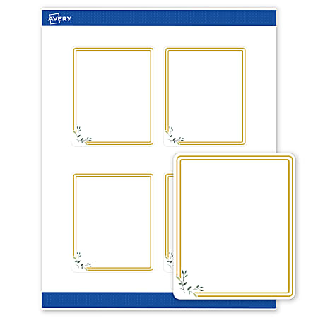 Avery Print To The Edge Labels Sure Feed S00 DMQ PRWMP10 4 x 3 13 Matte ...