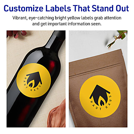 Avery Print To The Edge Labels With Sure Feed Technology And Easy Peel ...