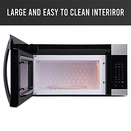 Farberware Over The Range Microwave 1.7 Cu. Ft. Silver - Office Depot