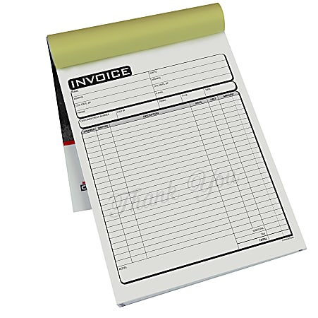 COSCO Invoice Form Book With Slip 2 Part Carbonless 8 12 x 11 Business ...