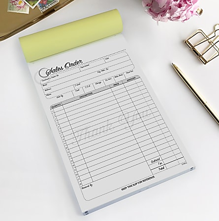 COSCO Sales Order Form Book With Slip 2 Part Carbonless 5 12 x 8 12 ...